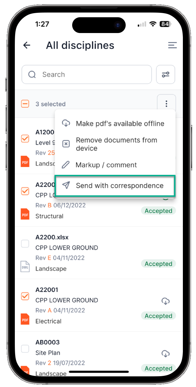 How to Send Drawings via Document Register