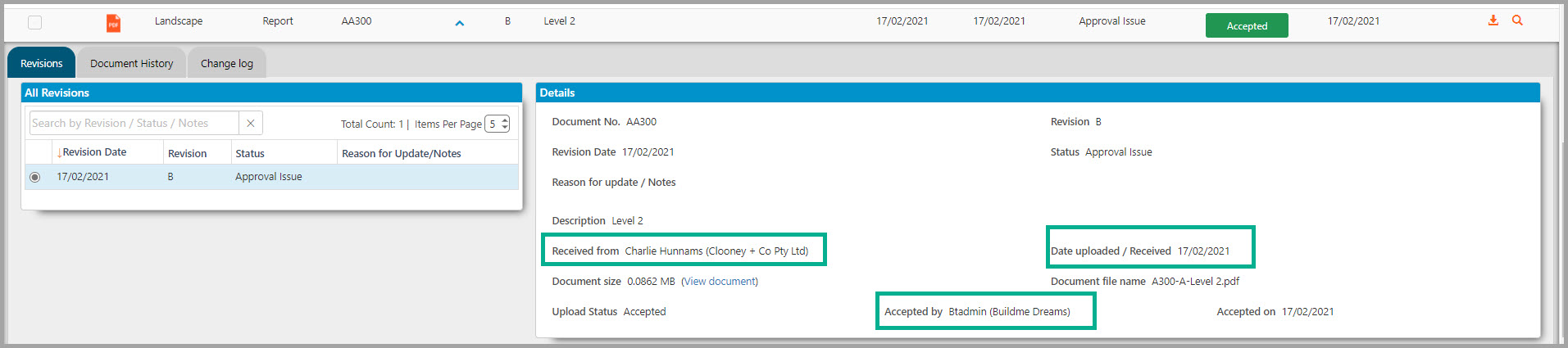 The Document Register Overview
