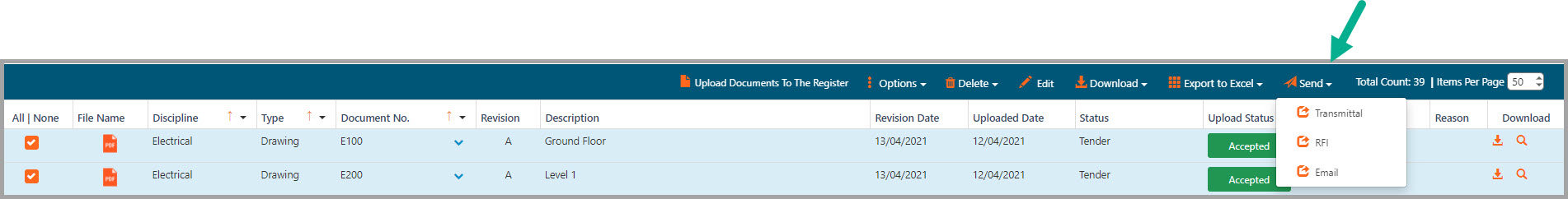 The Document Register Overview