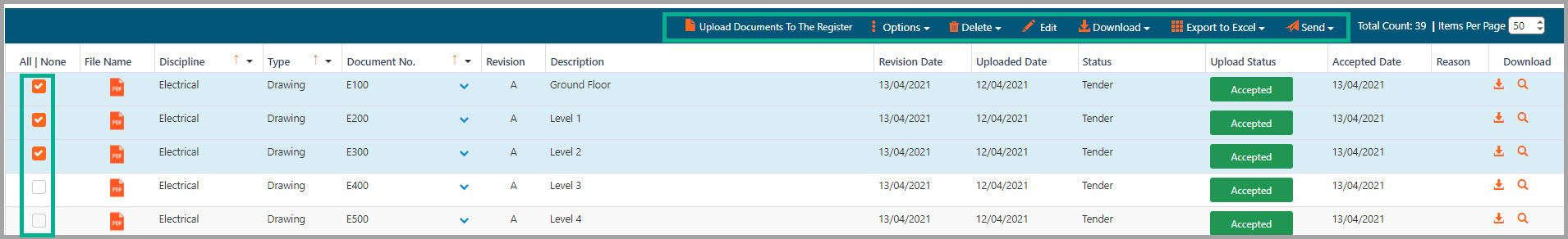 The Document Register Overview