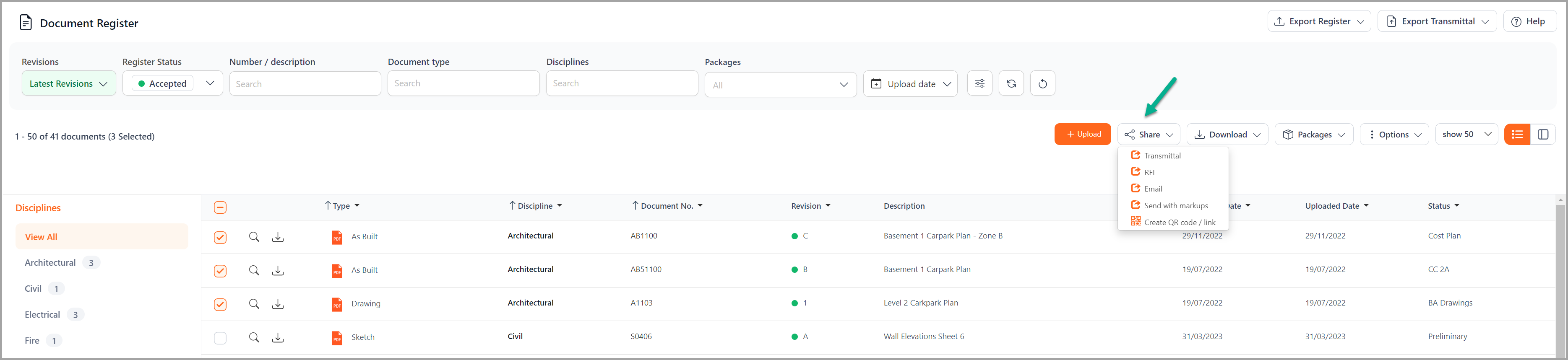 The Document Register Overview