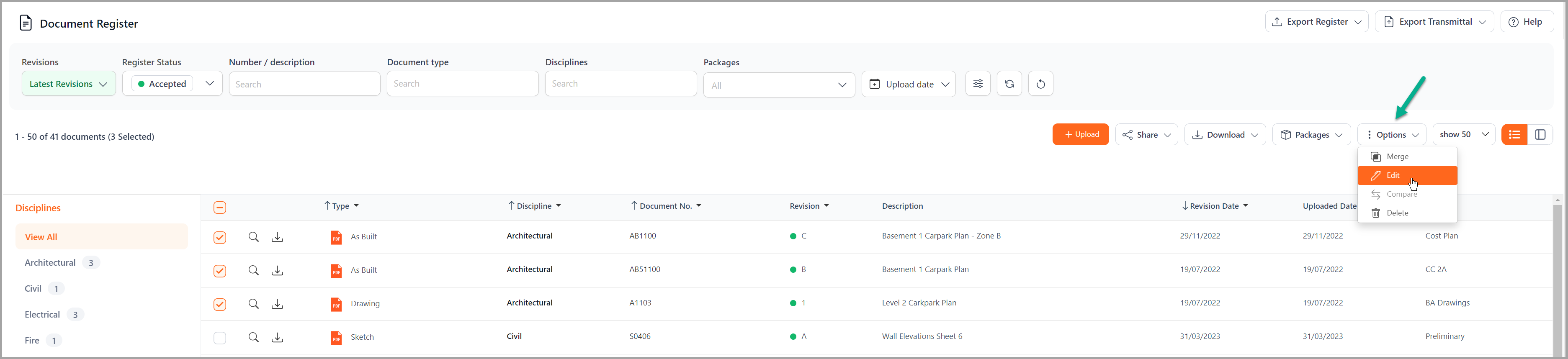 The Document Register Overview