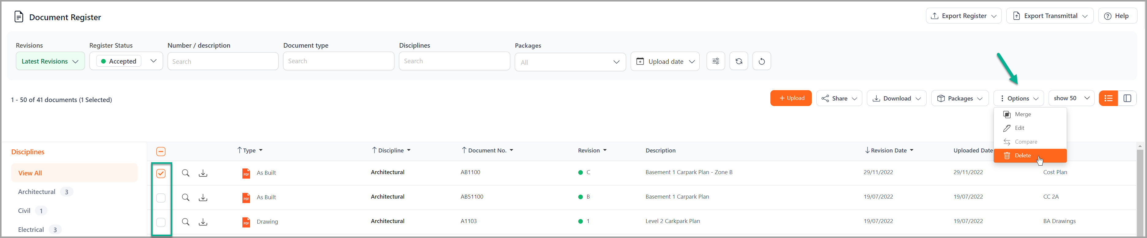 The Document Register Overview