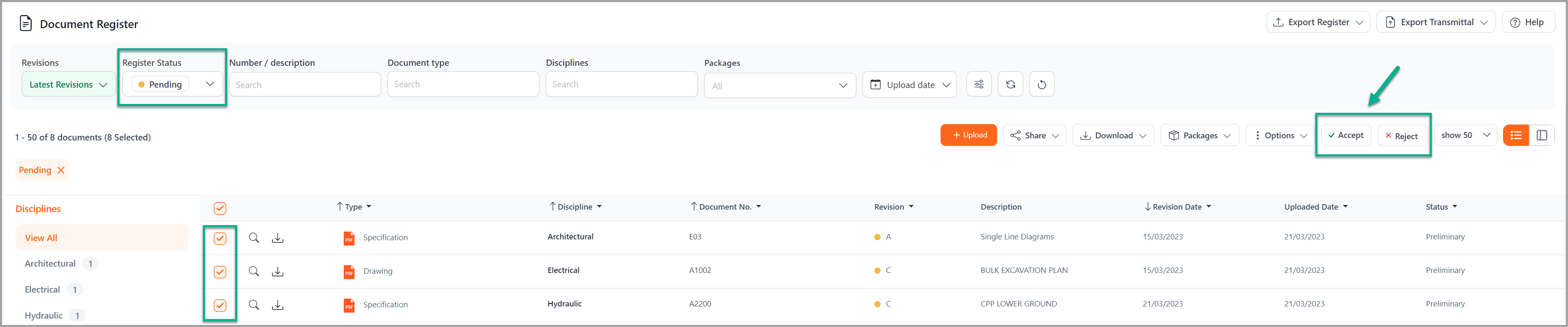 The Document Register Overview