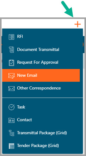 Create Simple Tender Addendum Email in Commnia