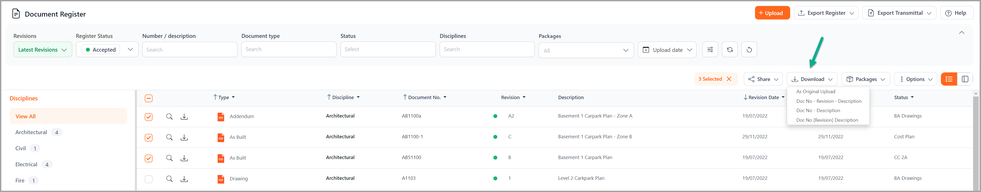The Document Register Overview